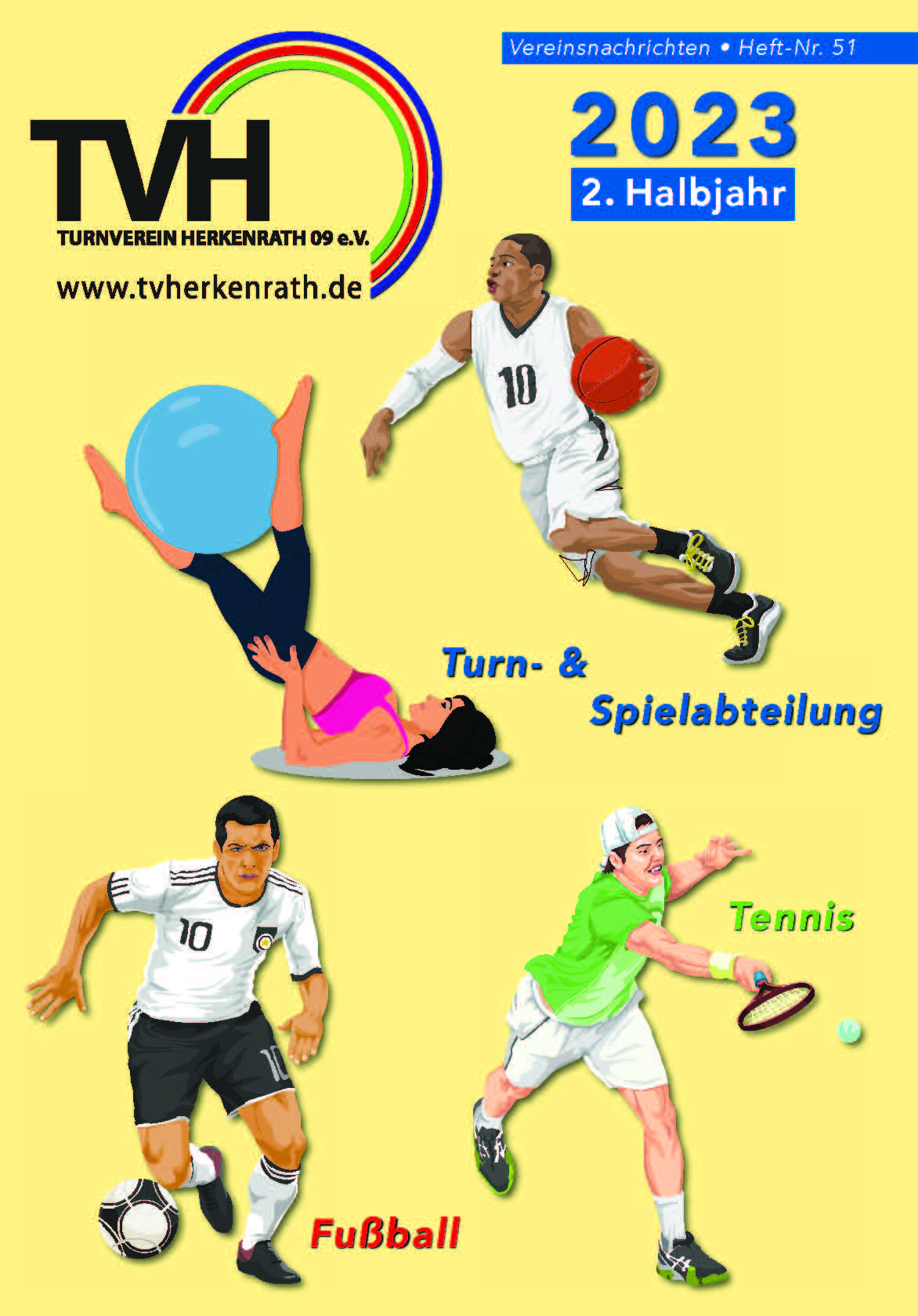 Vereinsheft ab Herbst 2023 - Das neue Vereinsheft und Kursprogramm ist online - TVH